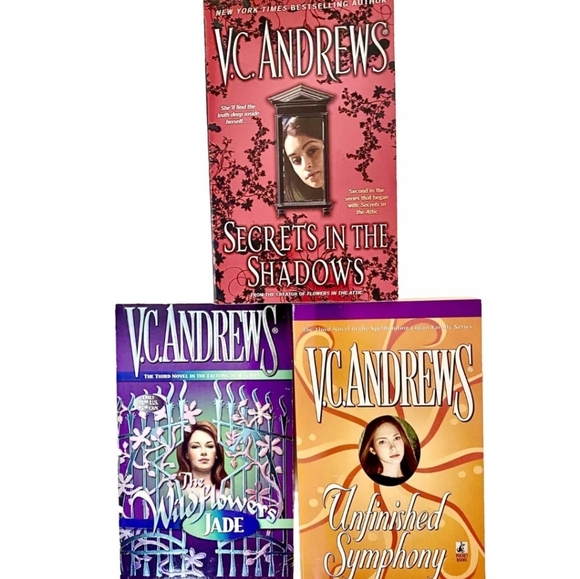 V.C. Andrews | Office | 3 Vintage Vc Andrews Books Two St Editions 1 ...
